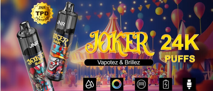 Puff JNR Joker 24K Black Dragon Ice | Puff 24 000 puffs rechargeable ...