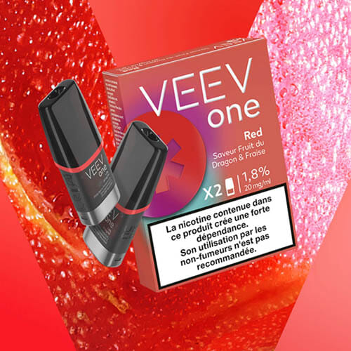 Capsules VEEV One Red Fruit du dragon Fraise | CigaretteElec