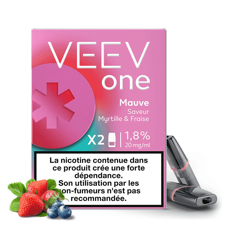 Capsules VEEV One Mauve myrtille fraise | CigaretteElec