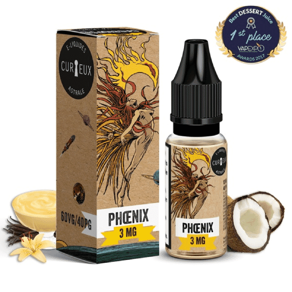 E Liquide Phoenix Curieux 10ml - Edition Astrale
